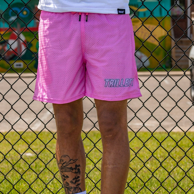Trillest Pink Mesh Running Shorts – Trillest Co